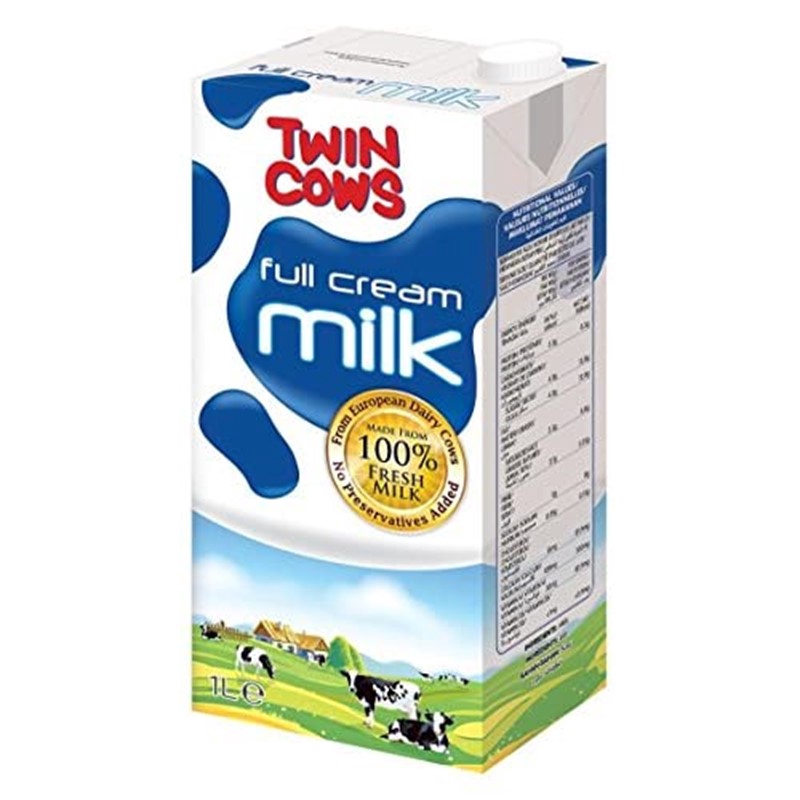 Twin Cow UHT Full Cream Milk, 1L [France] | Shopee Singapore