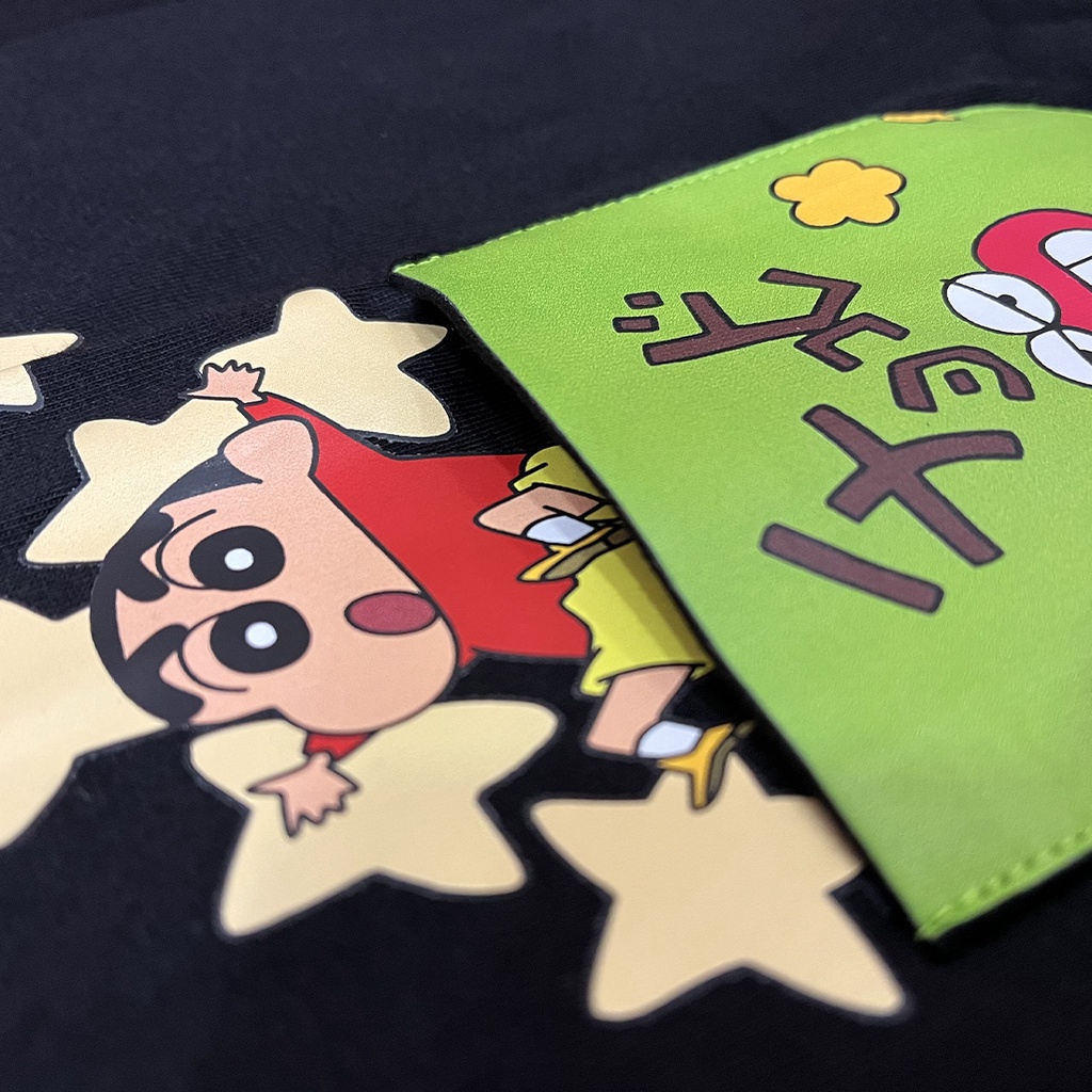 [Crayon Shin-chan] La Bi Xiao Xin Assorted Unisex Adult T-Shirts (Black ...