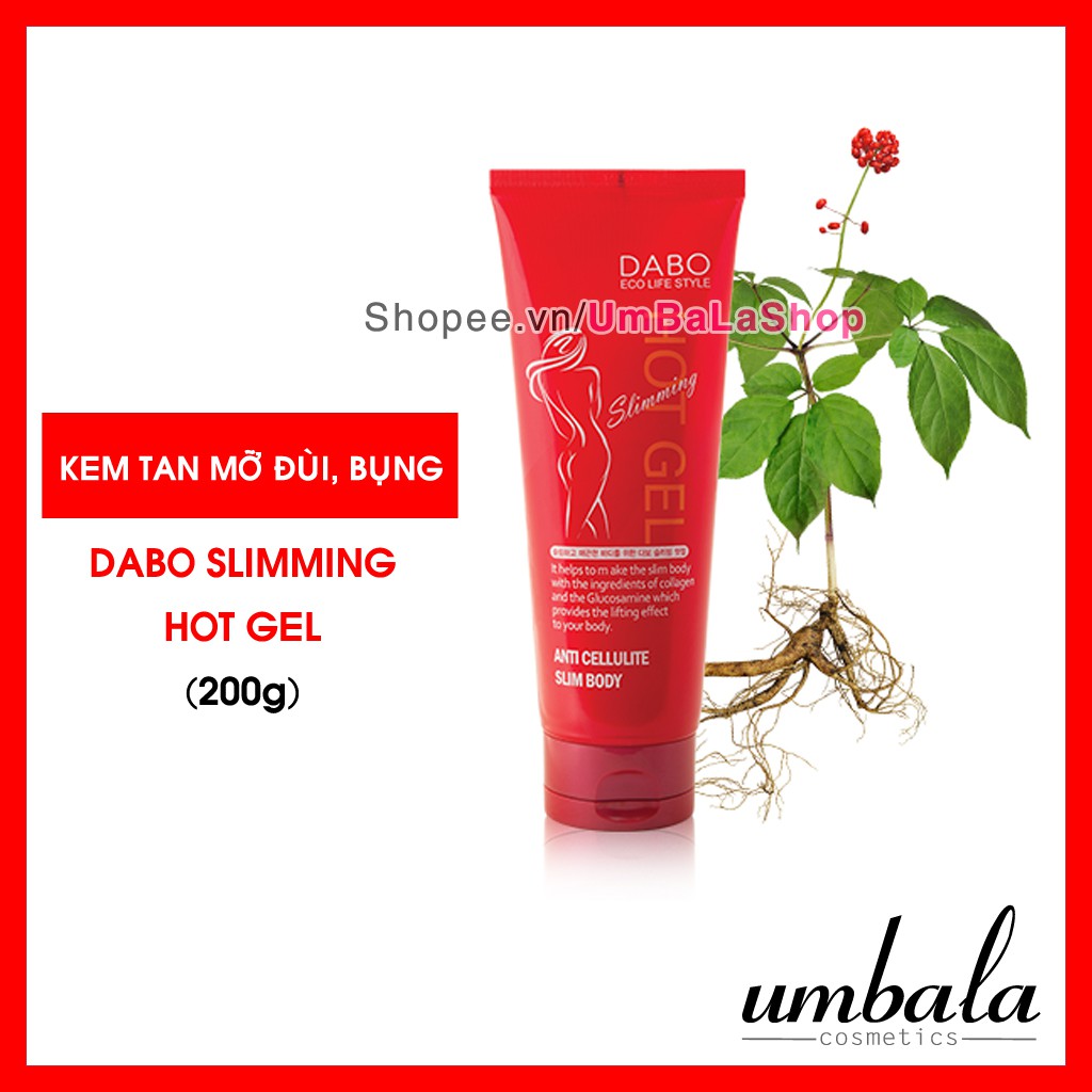 Dabo Slimming Hot Gel Fat Melt Cream (200g) | Shopee Singapore