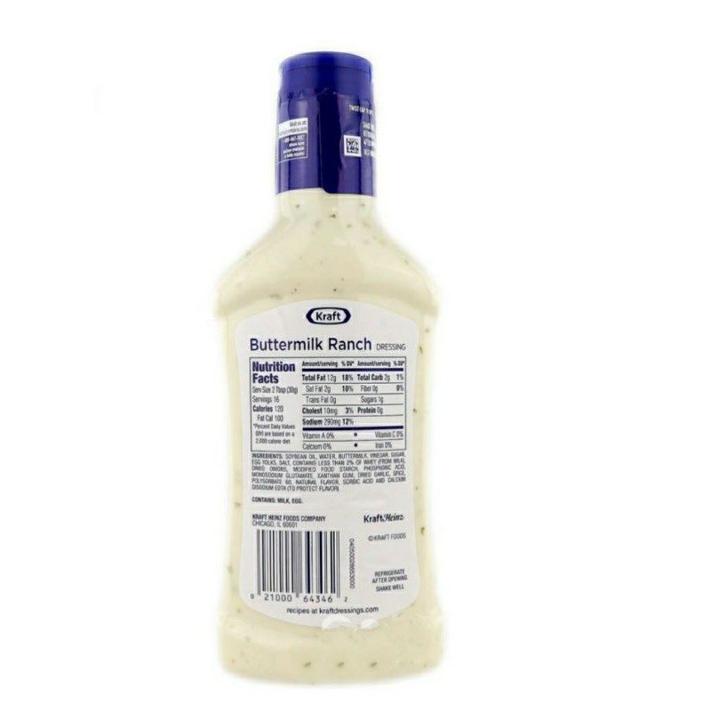 Kraft Ranch Salad Dressing Nutrition Facts | Besto Blog