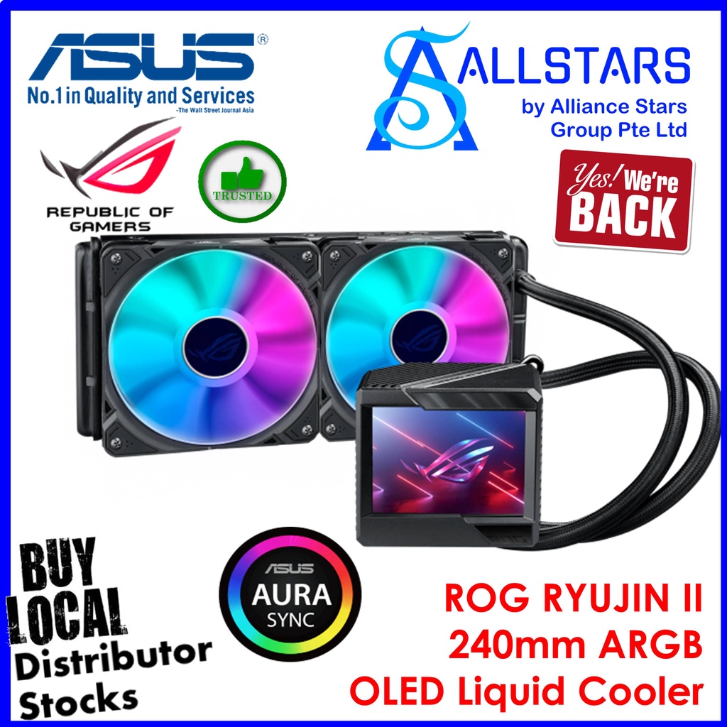 (ALLSTARS : We are Back) ASUS ROG Ryujin II 240 ARGB AIO Cooler ...