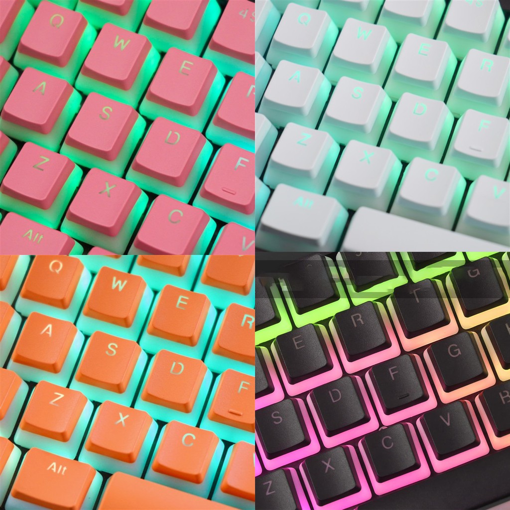 108/104/87/61 Keys Razer PBT Pudding Keycaps, Double-shot Mechanical ...