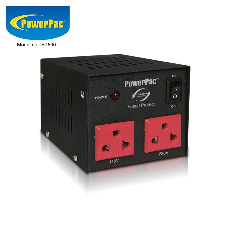 PowerPac Converter Transformer 500W Step Up & Down Voltage 110V/ 220V ...