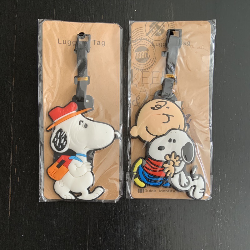 Cartoon Luggage Tags Bag Tags Peanuts Snoopy Charlie Brown | Shopee ...