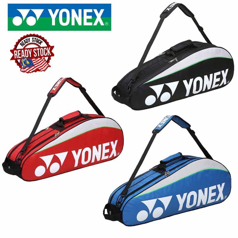 BAG RAKET/BADMINTON BAG 9332 2 ZIP WITH SHOES COMPARTMENT CAN FIT FOR ...