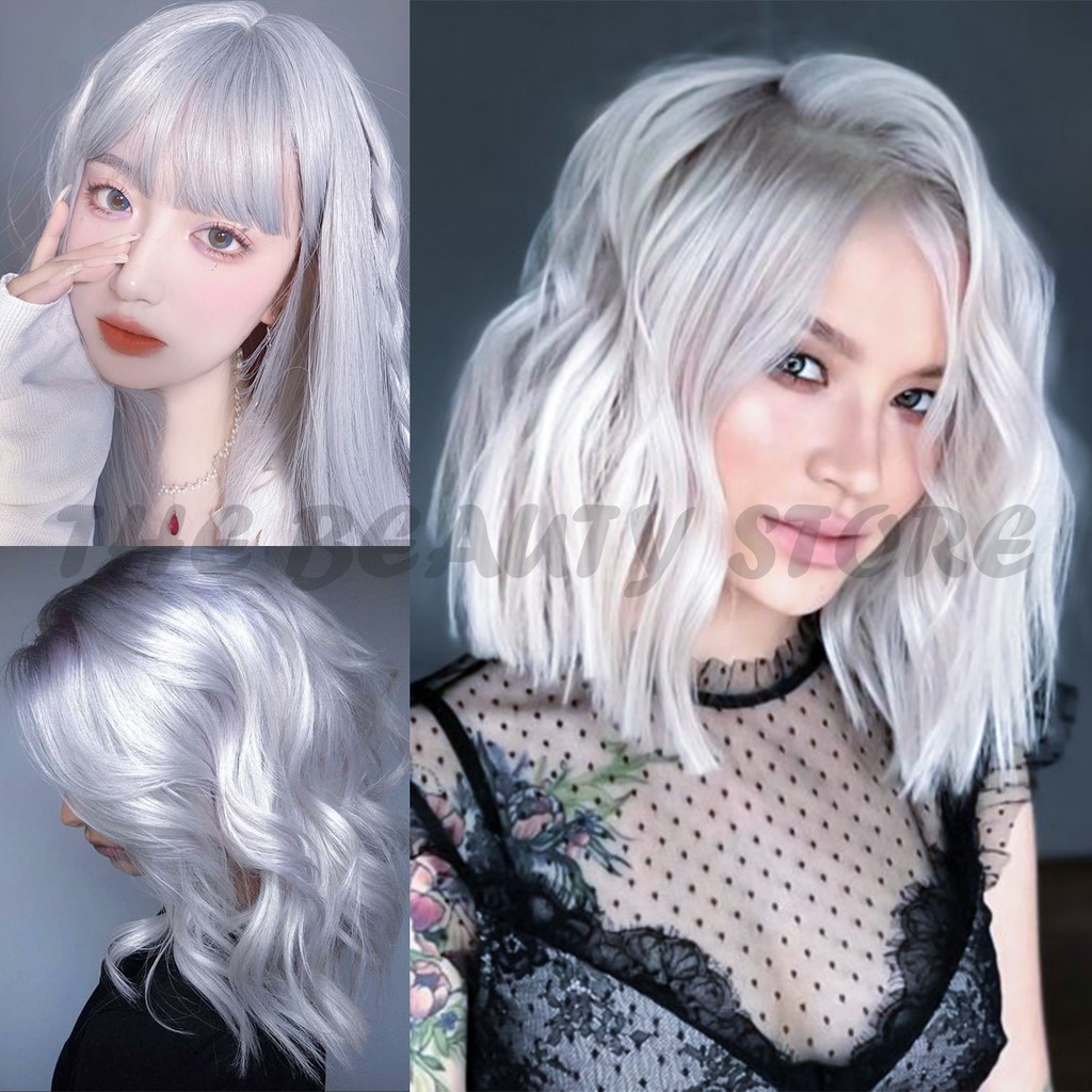 00/000 Bleach Silver Pearl White Fashion 8D Hair Color Cream Hair Dye ...