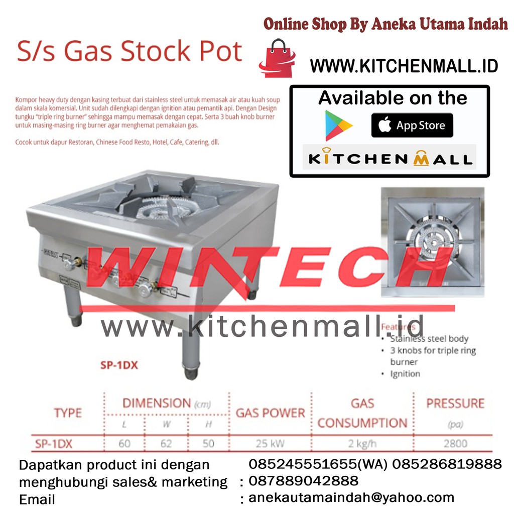 Sp-1dx Gas Stock Pot / Stove Heavy Duty For Large Scale Water Cooker ...