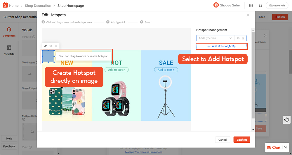 Adding Decoration Components | SG Seller Education [Shopee]