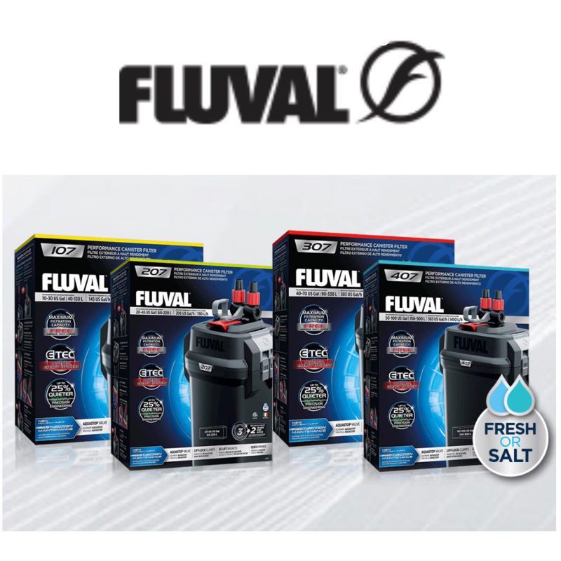FLUVAL 107 207 307 407 PERFORMANCE CANISTER EXTERNAL FILTER 07 Series ...