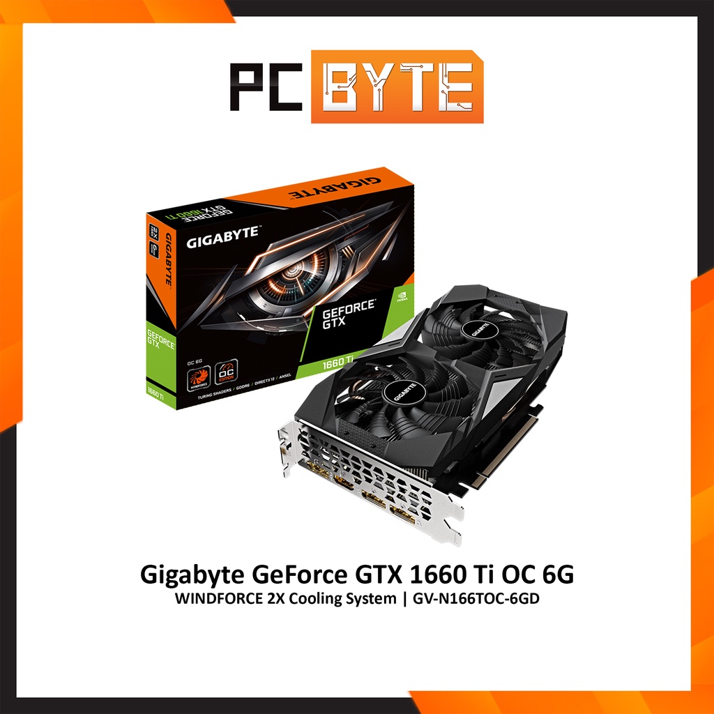 Gigabyte GeForce GTX 1660 Ti OC 6G Graphics Card (GV-N166TOC-6GD ...