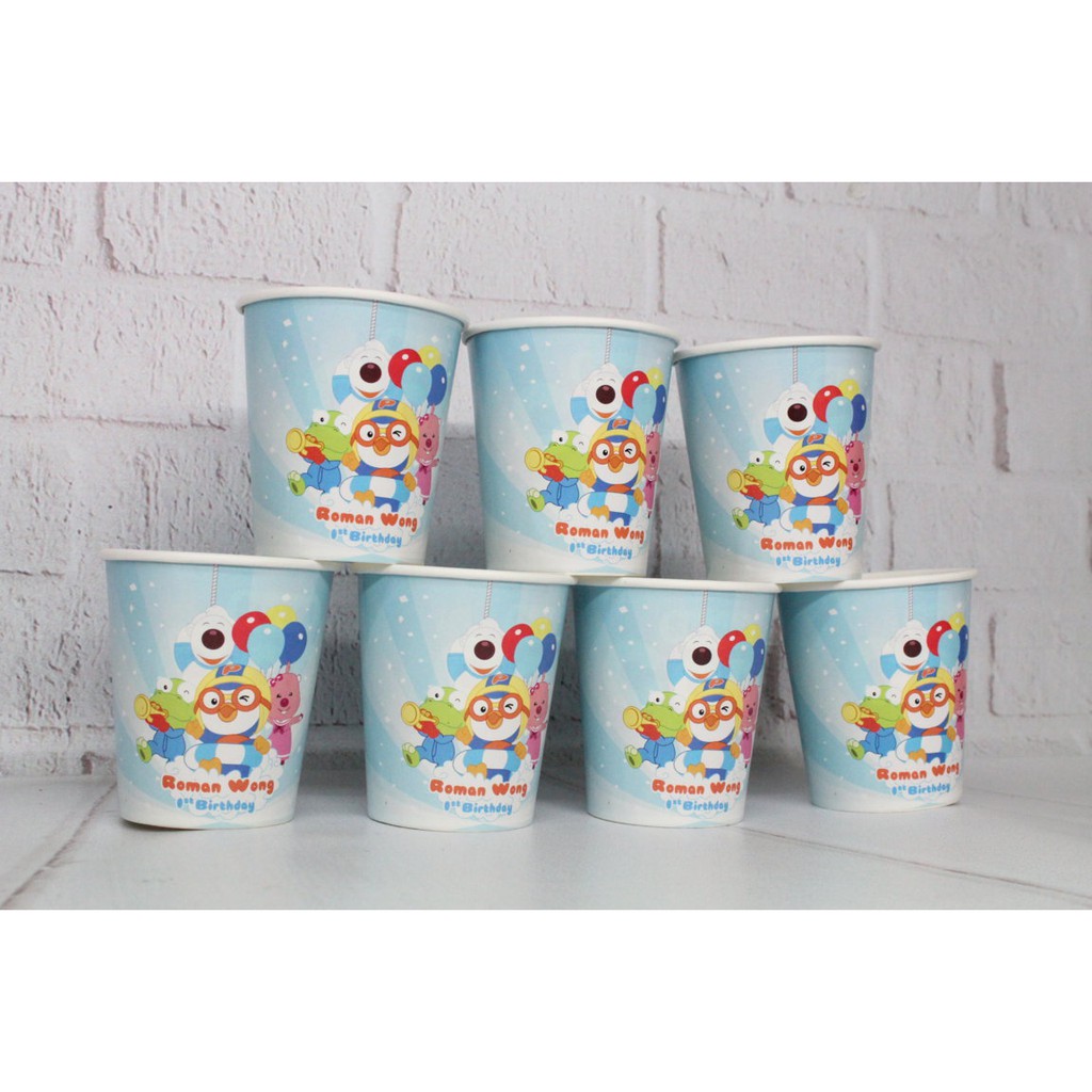 Pororo Character Paper Cup / Papercup Character pororo | Shopee Singapore