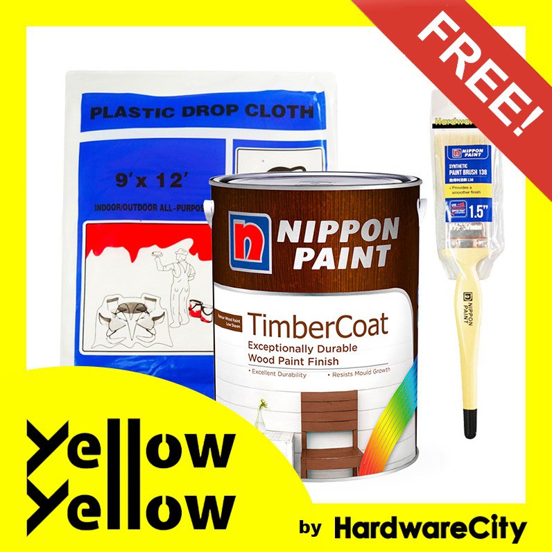 [FREE PAINT SET] Nippon Paint TimberCoat | Shopee Singapore