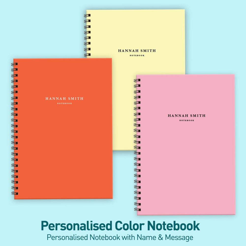 Personalised Color Notebook | Shopee Singapore