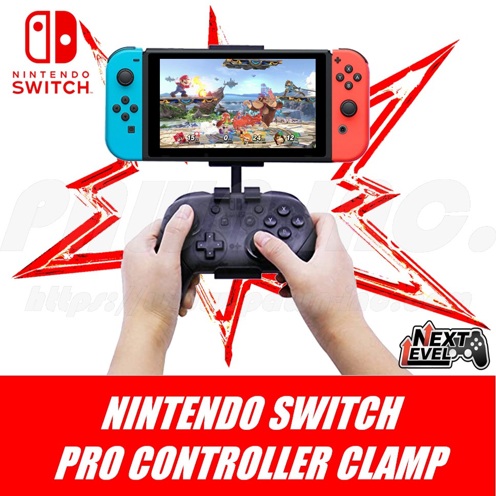 Nintendo Switch Pro Controller Mobile Portable Clamp Clip Mount | For ...