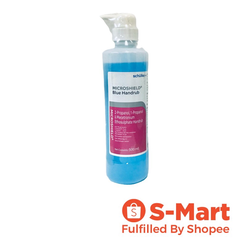 Schulke Microshield Blue Hand Sanitizer 500ml with dispenser pump ...