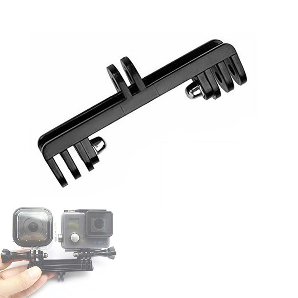 Dual Mount Bracket Tripod Holder Professional Sports Camera Handle with ...