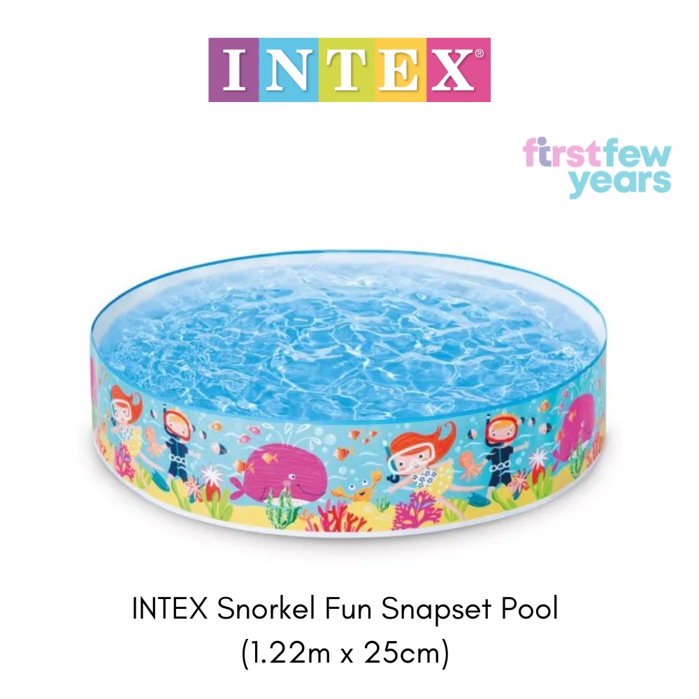 Intex Snorkel Fun Snapset Pool (1.22m x 25cm) | Shopee Singapore