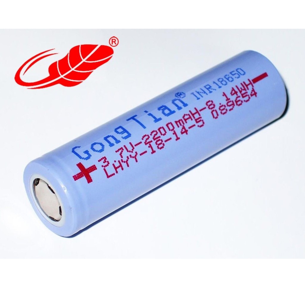 Original New Gong Tian INR18650 2200mAh 3.7V 8.14WH Cell Rechargeable ...