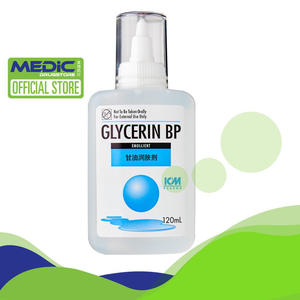 [Bundle of 5] ICM Pharma Glycerin Bp Emollient 120Ml - By Medic ...