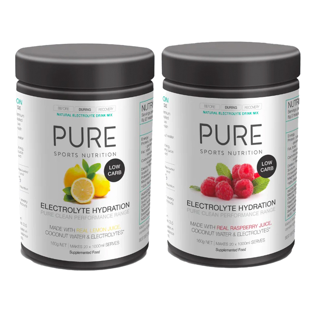 Pure Sports Nutrition Electrolyte Hydration Low Carb 160g Tub | Shopee ...