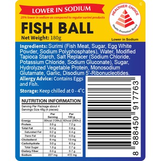 DoDo Fish Ball - Lower in Sodium 180GM Halal | Shopee Singapore