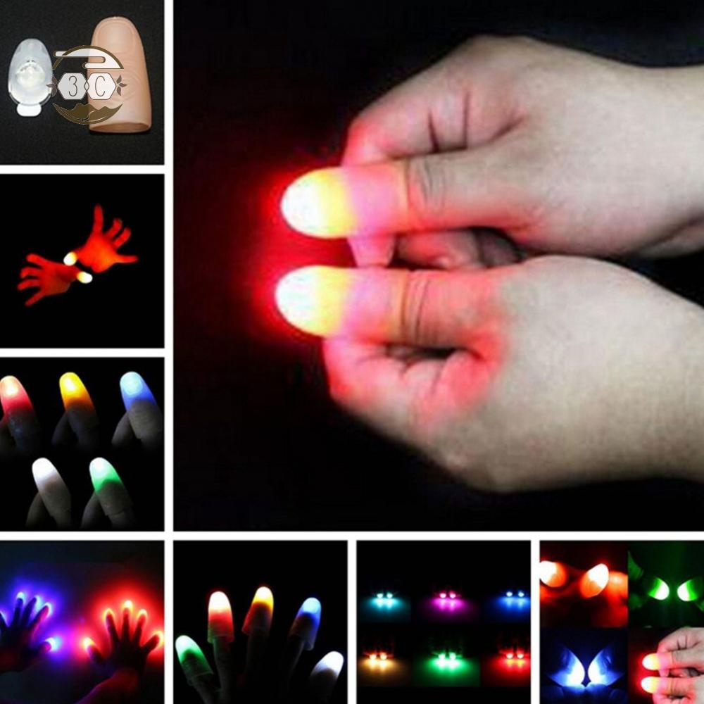 Party Magic Props Light Up Thumbs Fingers Magician Magic Finger Lamp ...