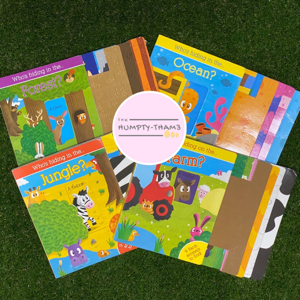 Interactive Slider Book (Look! Who's Hiding) | Shopee Singapore