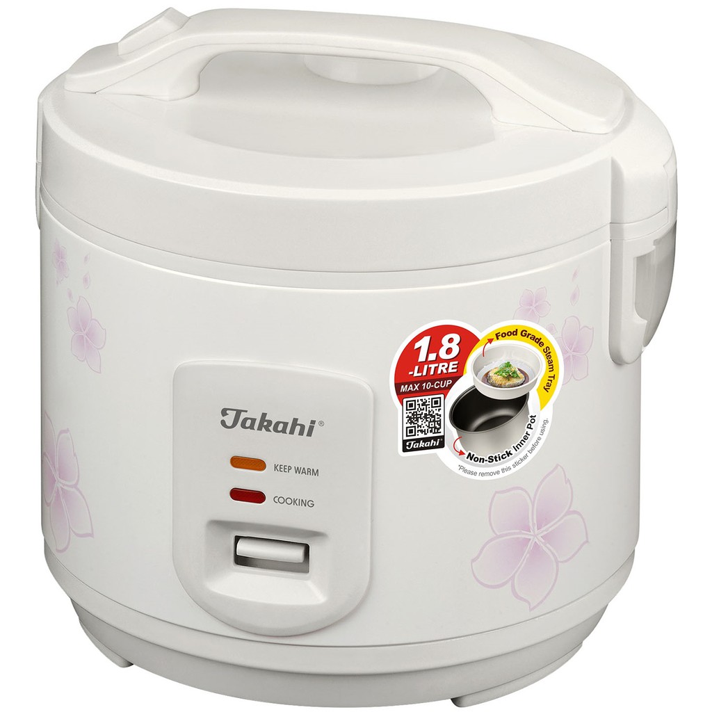 TAKAHI 10-Cup Electric Rice Cooker with Warmer, 1.8-Litre (Model: 2018 ...