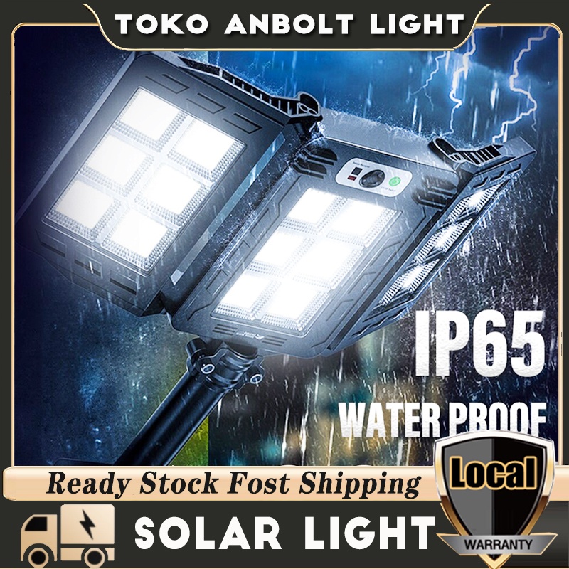 675 LED Solar Light Outdoor 3 Head Motion Sensor Solar Street Light ...