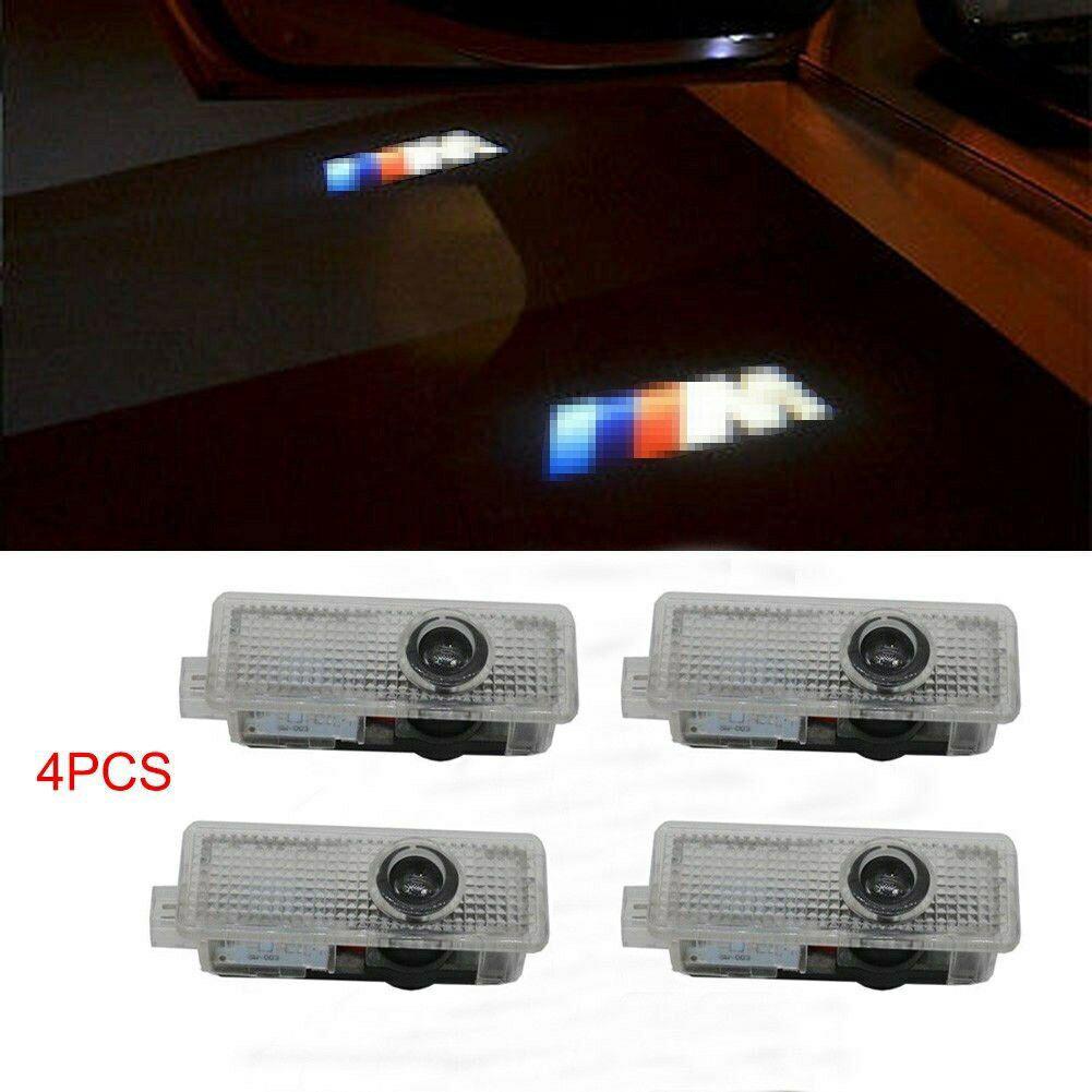 2PCS For BMW M Performance Logo LED Step Door Light Ghost Shadow Laser ...