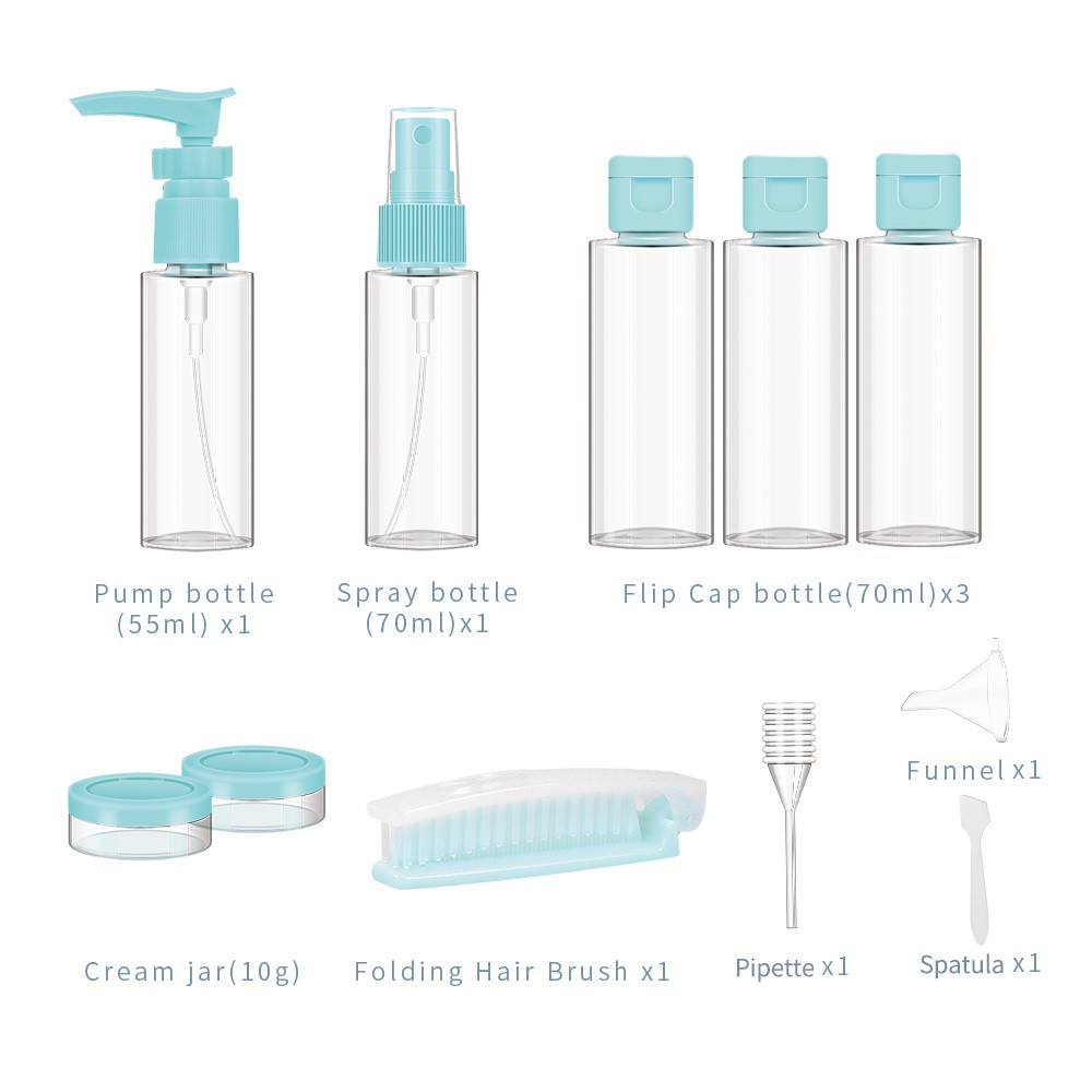 Container bottle travel set - 11 Pcs