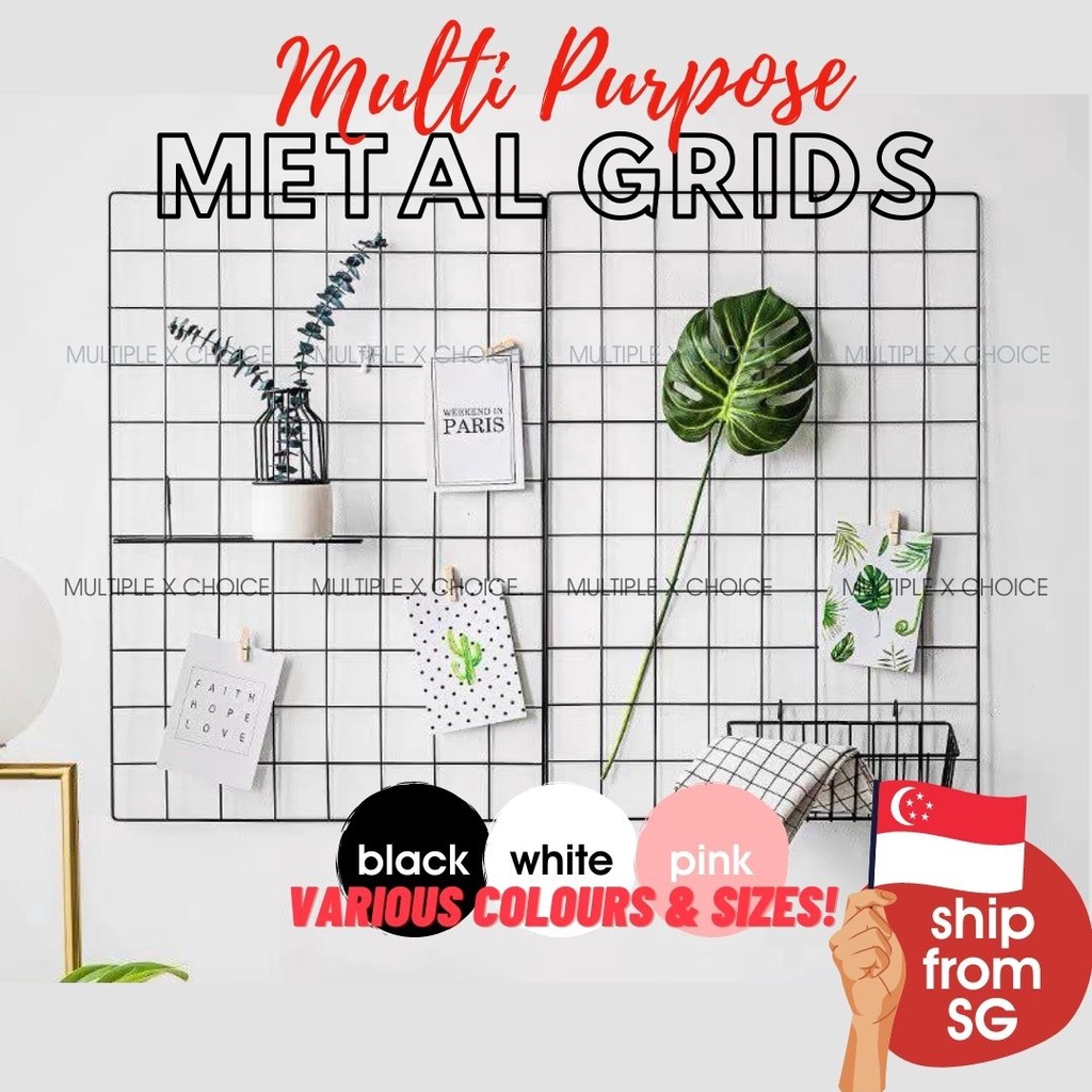Multi-Purpose Metal Mesh Grid Frame (Various Sizes) | Shopee Singapore