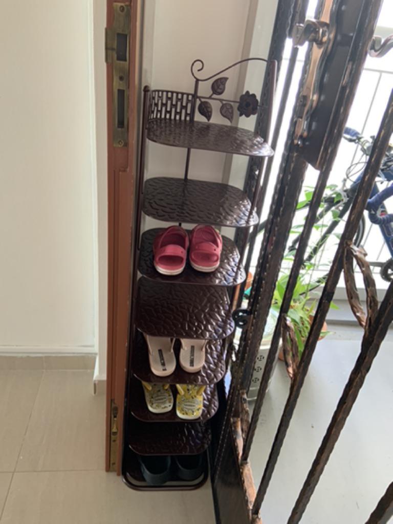 【Steel DoorWay Shoe Rack】Sleek Design 6/7/8 tier (3Colors) Space Saving ...