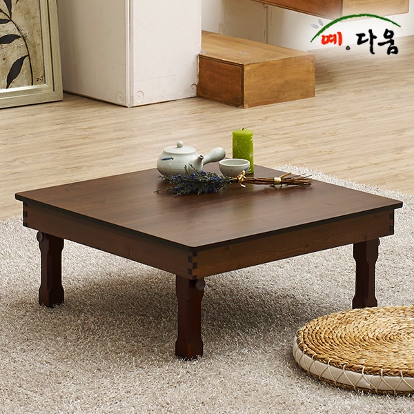 YEDAUM Korean Foldable Table Wood Coffee Table Living Dining Table Sea ...
