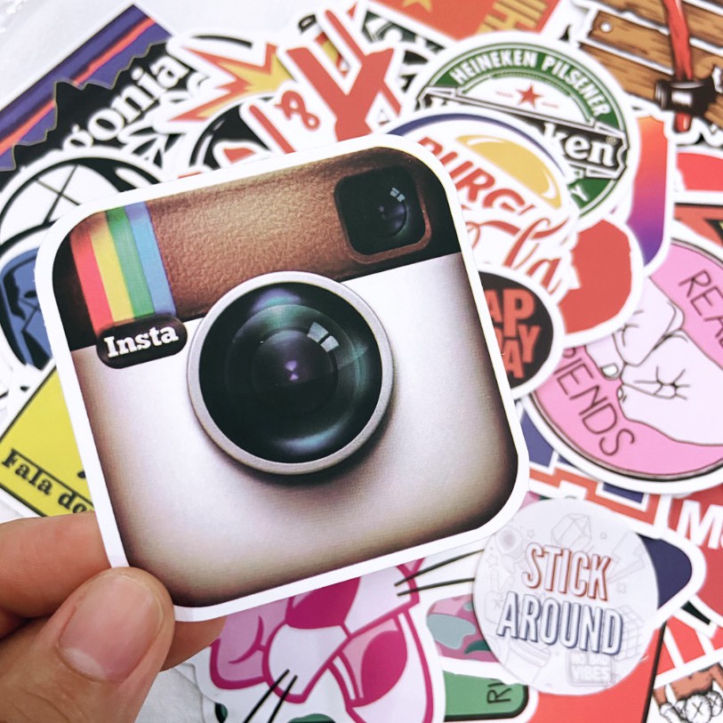 [Brands Logo] Set sticker sticker sticker for famous brands starbucks ...