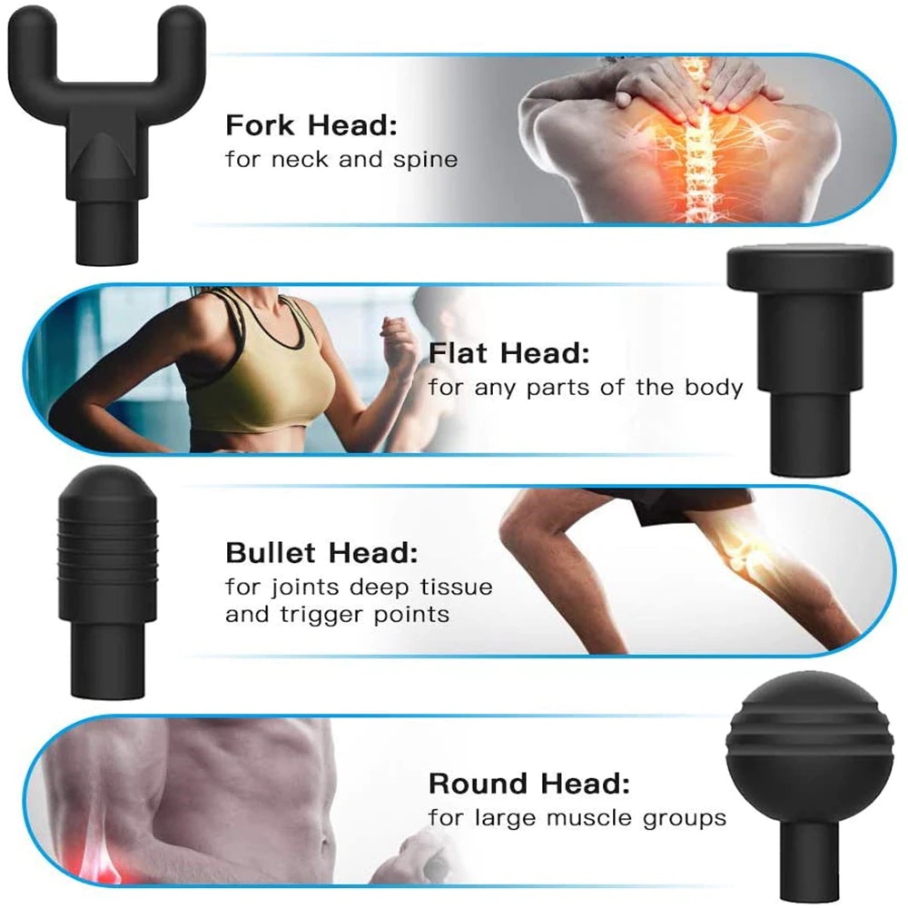 Massage gun muscle pain back massager handheld shoulder portable sports ...