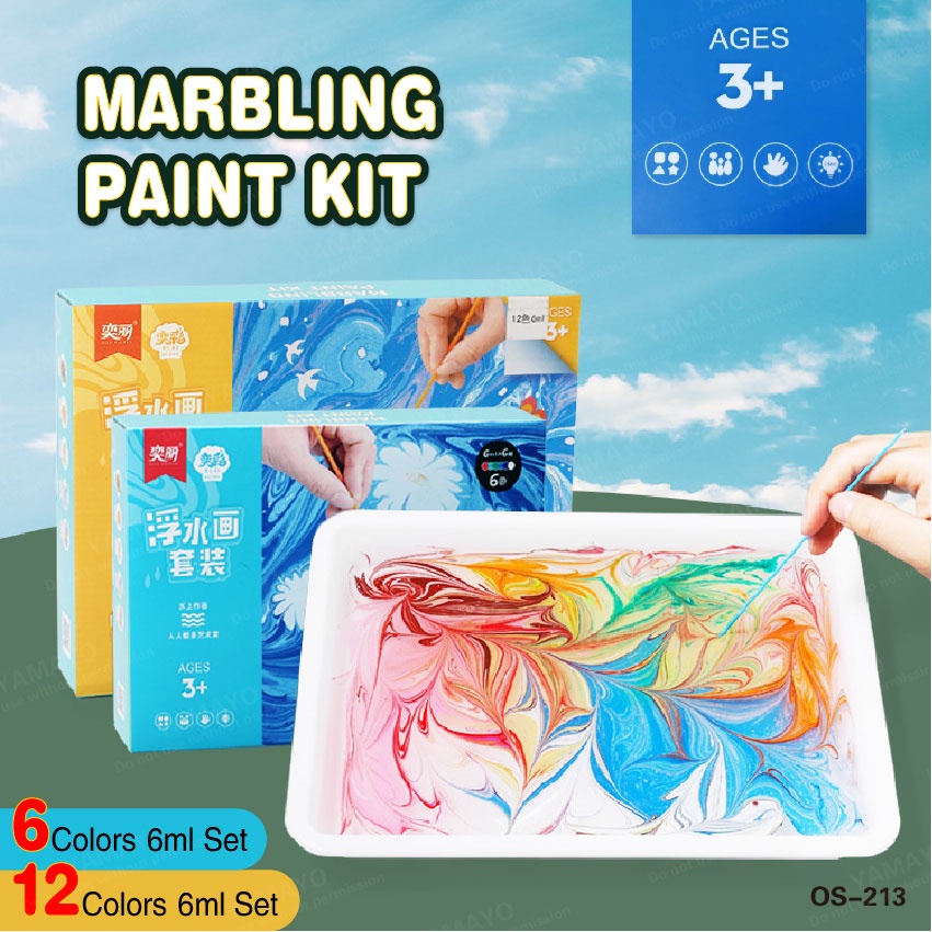Marbling Paint Kit || Colourful Fluid DIY Water Magical Painting Art ...