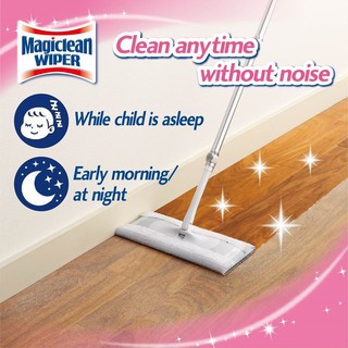 [Shop Malaysia] magiclean wiper mop stick set + refill 40's dry sheet ...