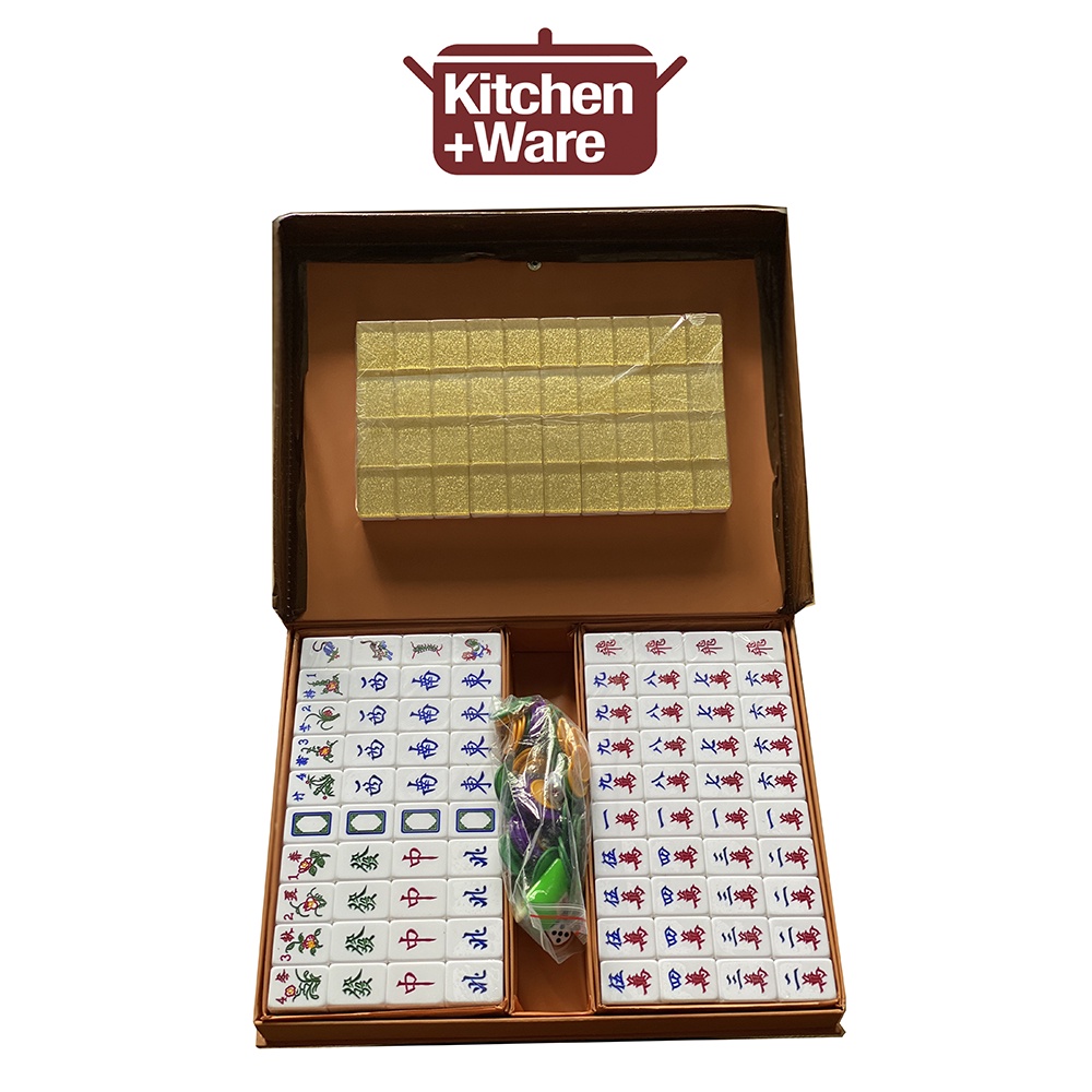 CNY Premium Mahjong 160 Tiles Set / Gold or Silver Glitter Design / A1 ...