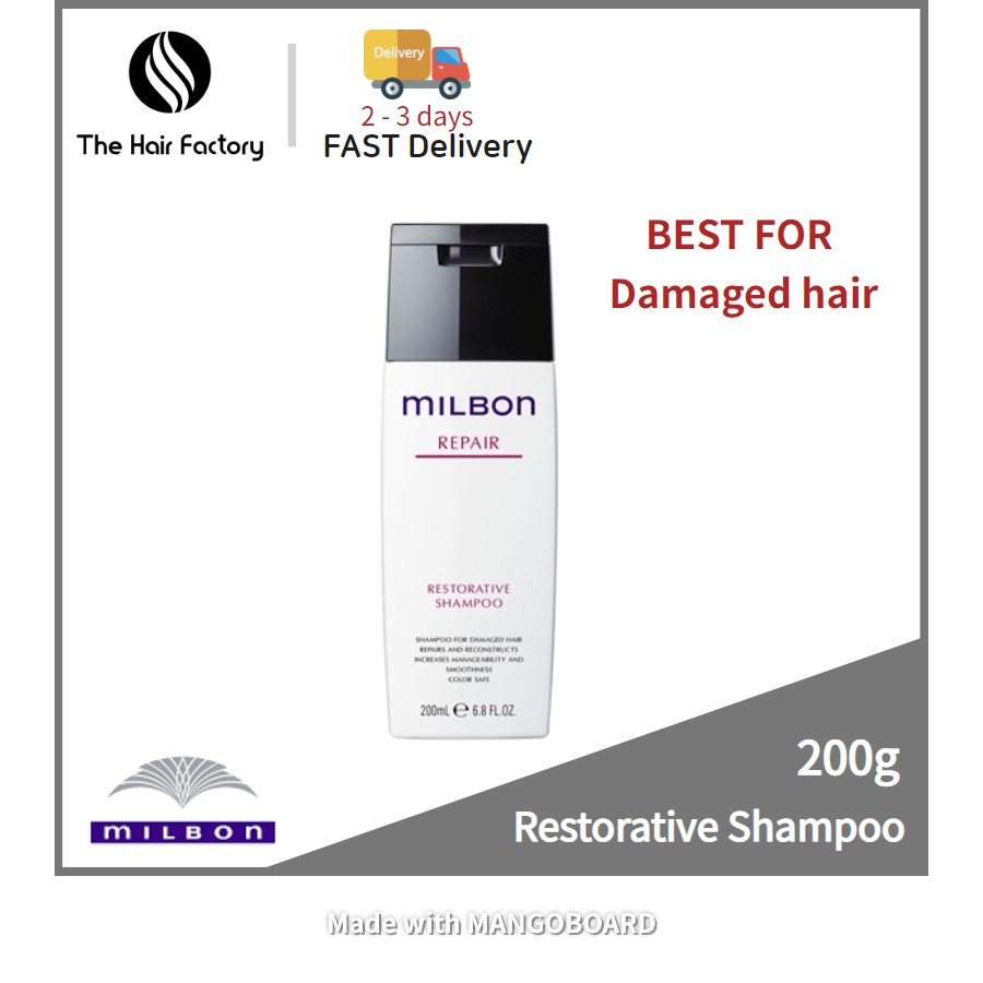 Milbon Restorative Shampoo 200ml | Shopee Singapore
