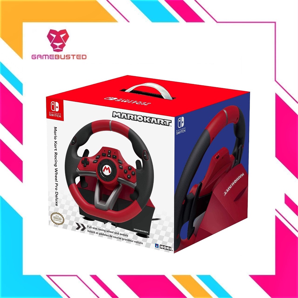Nintendo Switch Mario Kart Racing Wheel APEX Black-Red (NSW-228U ...
