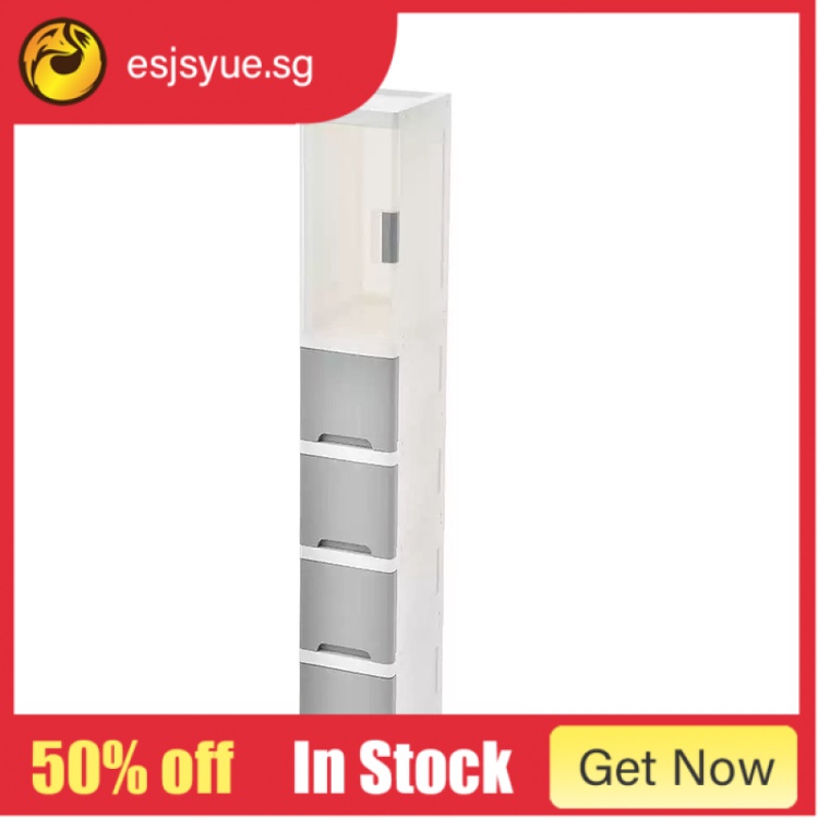 YIXIN Kitchen Narrow Storage Cabinet With Drawers In The Gap 2/3/4/5 ...