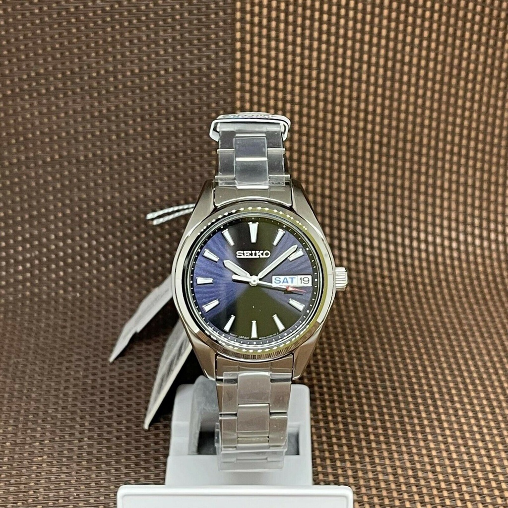 Seiko SUR353P1 Blue Dial Analog Stainless Steel Quartz Ladies Neo ...