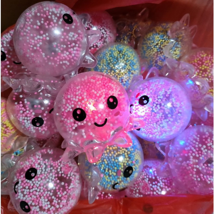 Illuminated Octopus Pinch Music Octopus Vent Decompression Air Ball Pop ...