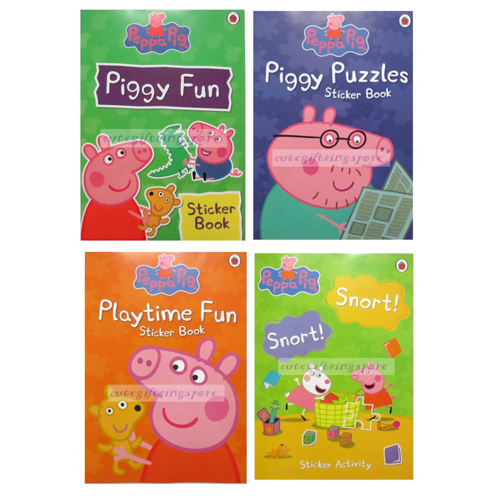 Peppa Pig sticker activity book puzzle book educational book sticker ...