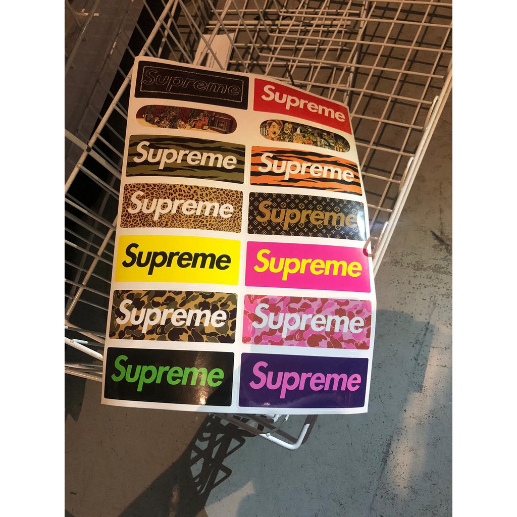 Supreme Sticker Set | Shopee Singapore