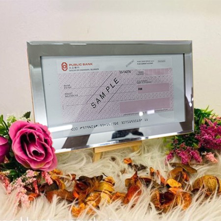 Frame hantaran cheque/ Frame cheque mas kahwin/ cheque frame/wfm999 ...