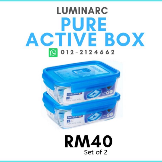 Luminarc Active Box (2pcs) | Shopee Singapore