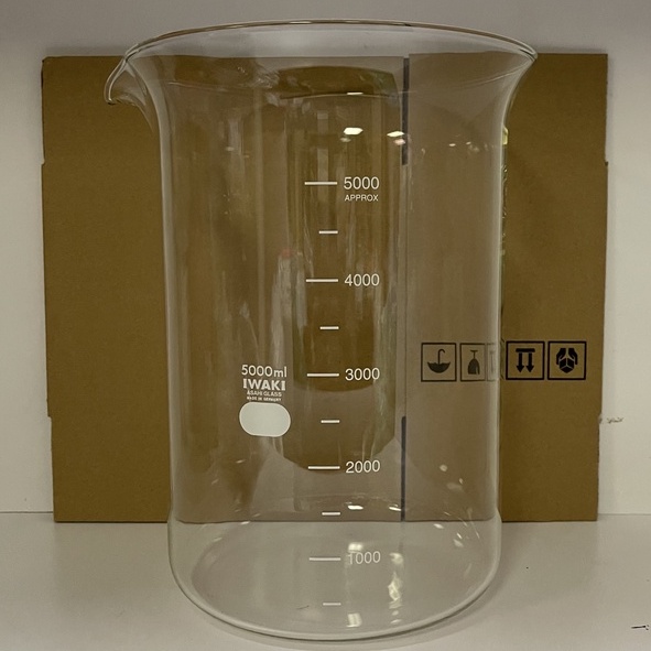 {SG Ready Stock} Large Size Iwaki Glass Beaker 5L (5000ml), low form ...