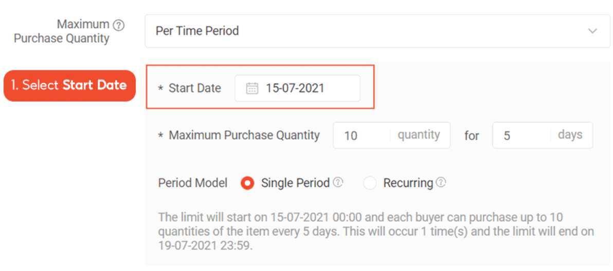 Maximum Purchase Quantity | Shopee PH Seller Education Hub